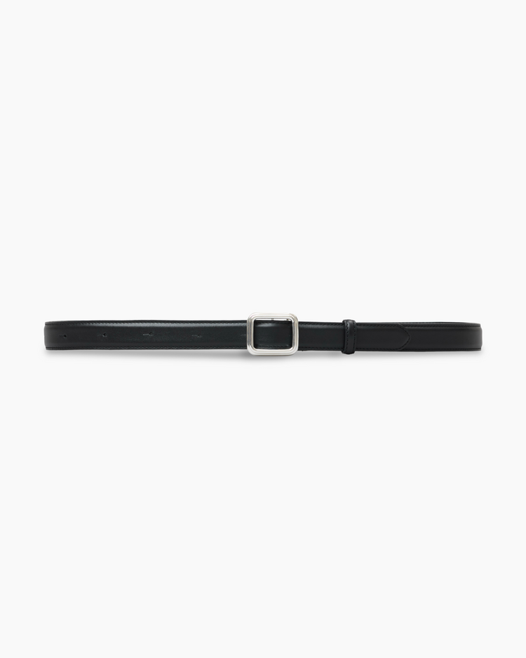 The Georgia Wide Belt Silver Solid Black – ensemble